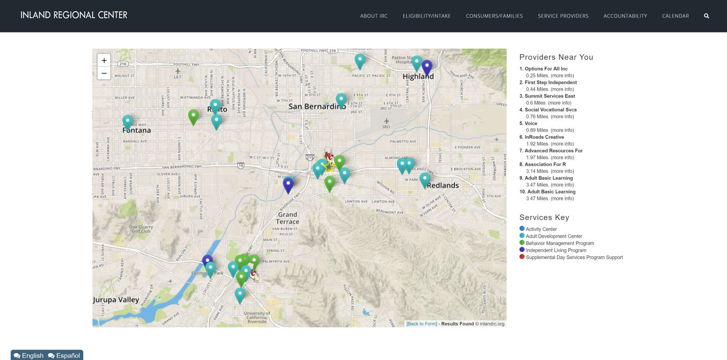 Finding Services Made Easier | Inland Regional Center