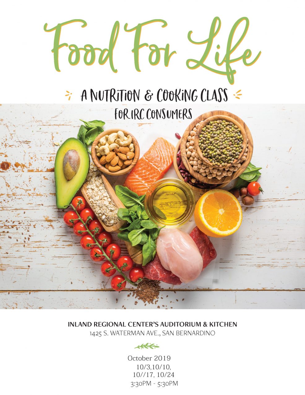 Food for Life – A Nutrition and Cooking Class | Inland Regional Center