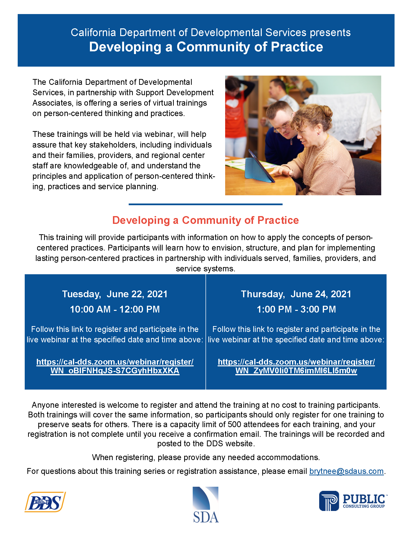 Developing a Community of Practice – Webinar - Inland Regional Center