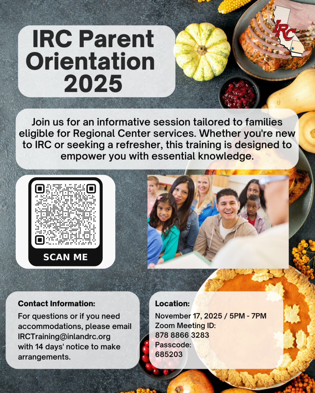 IRC New Parent Orientation – November 2025 | Inland Regional Center