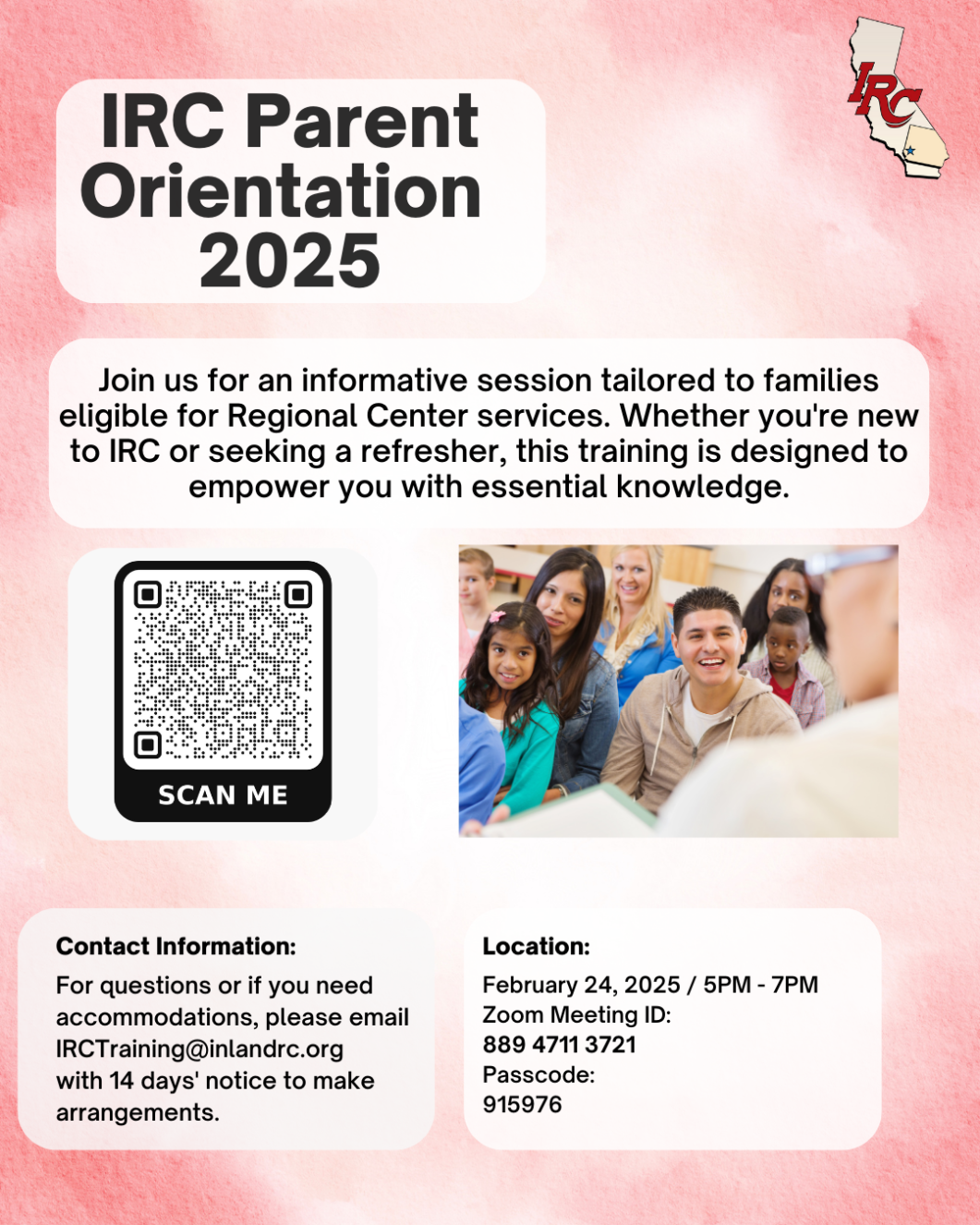Orientación para nuevos padres del IRC – febrero de 2025 | Inland ...