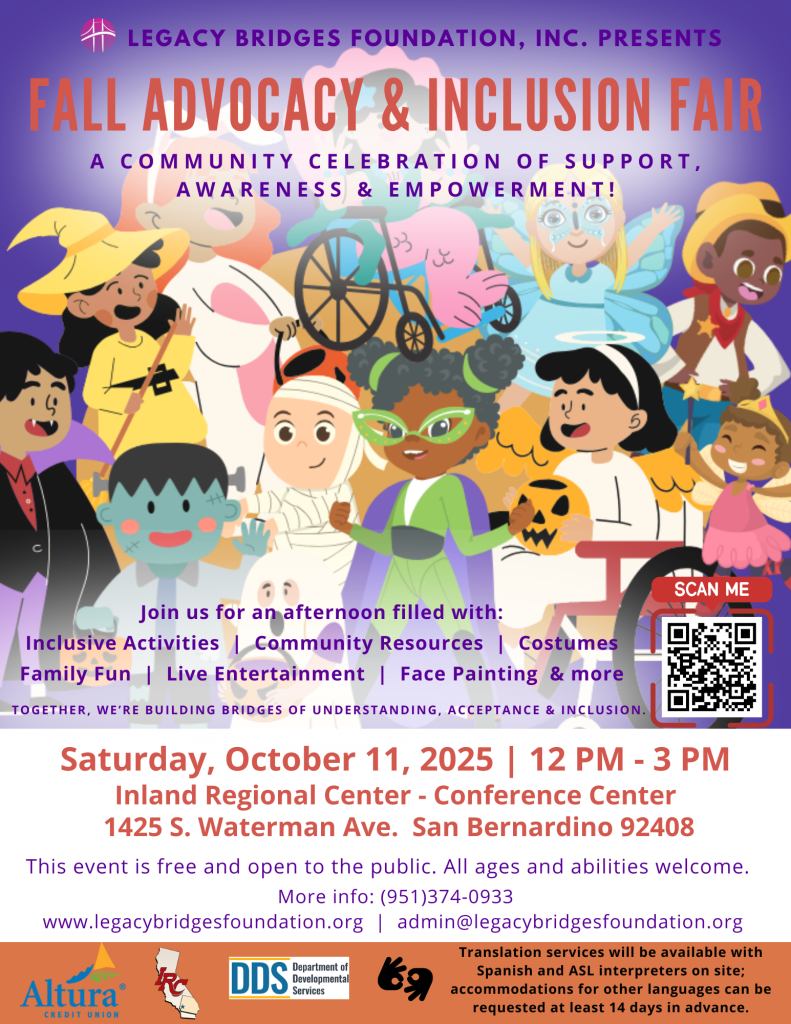 Fall Advocacy & Inclusion Fair 2025 | Inland Regional Center