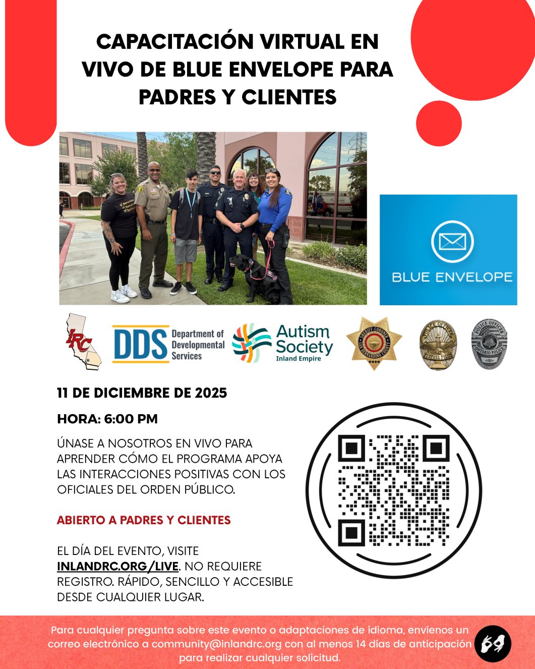 Blue Envelope Live Virtual Training for Parents and Clients – December ...