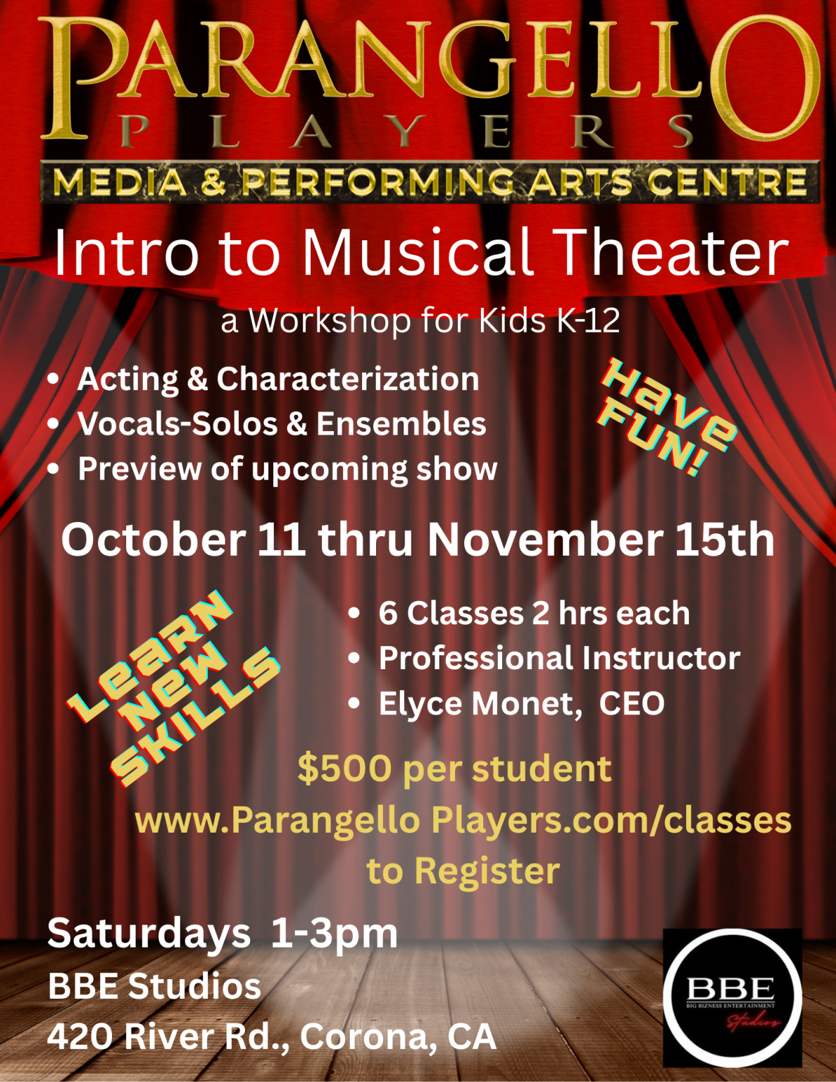 Intro to Musical Theater | Inland Regional Center