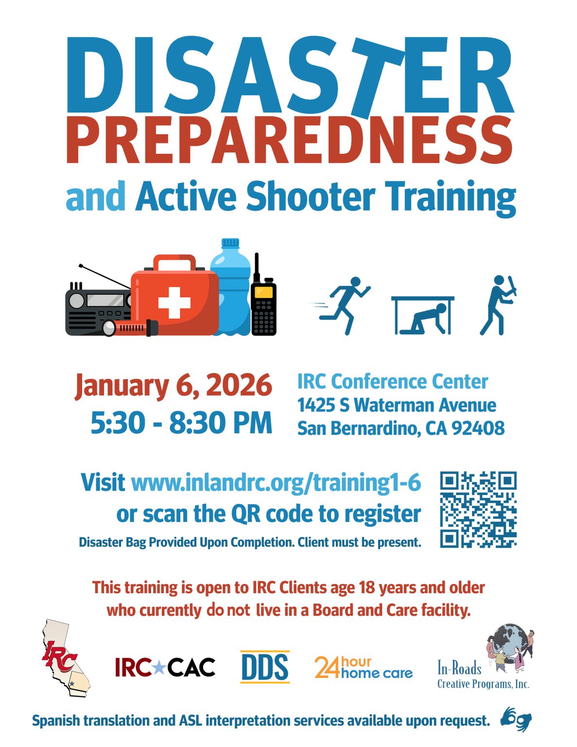 Disaster Preparedness and Active Shooter Training | Inland Regional Center