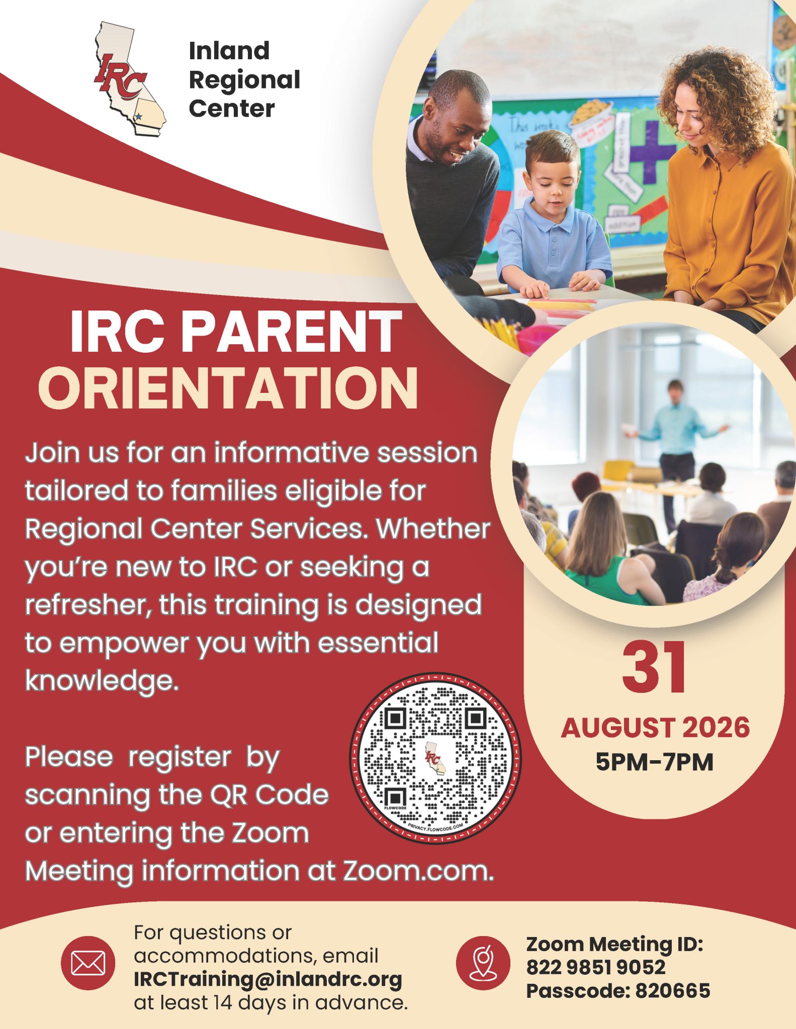 Bagong Oryentasyon ng Magulang ng IRC – Agosto 2026 - Inland Regional ...