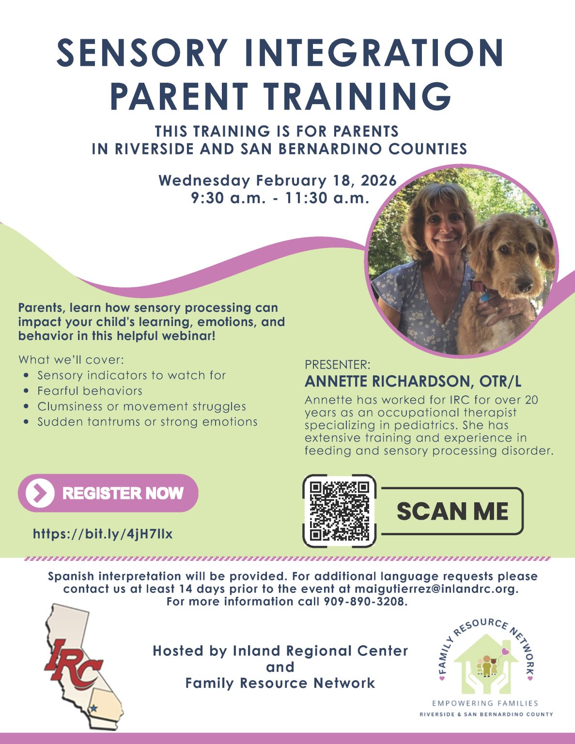 Sensory Integration Parent Training – February 2026 | Inland Regional ...