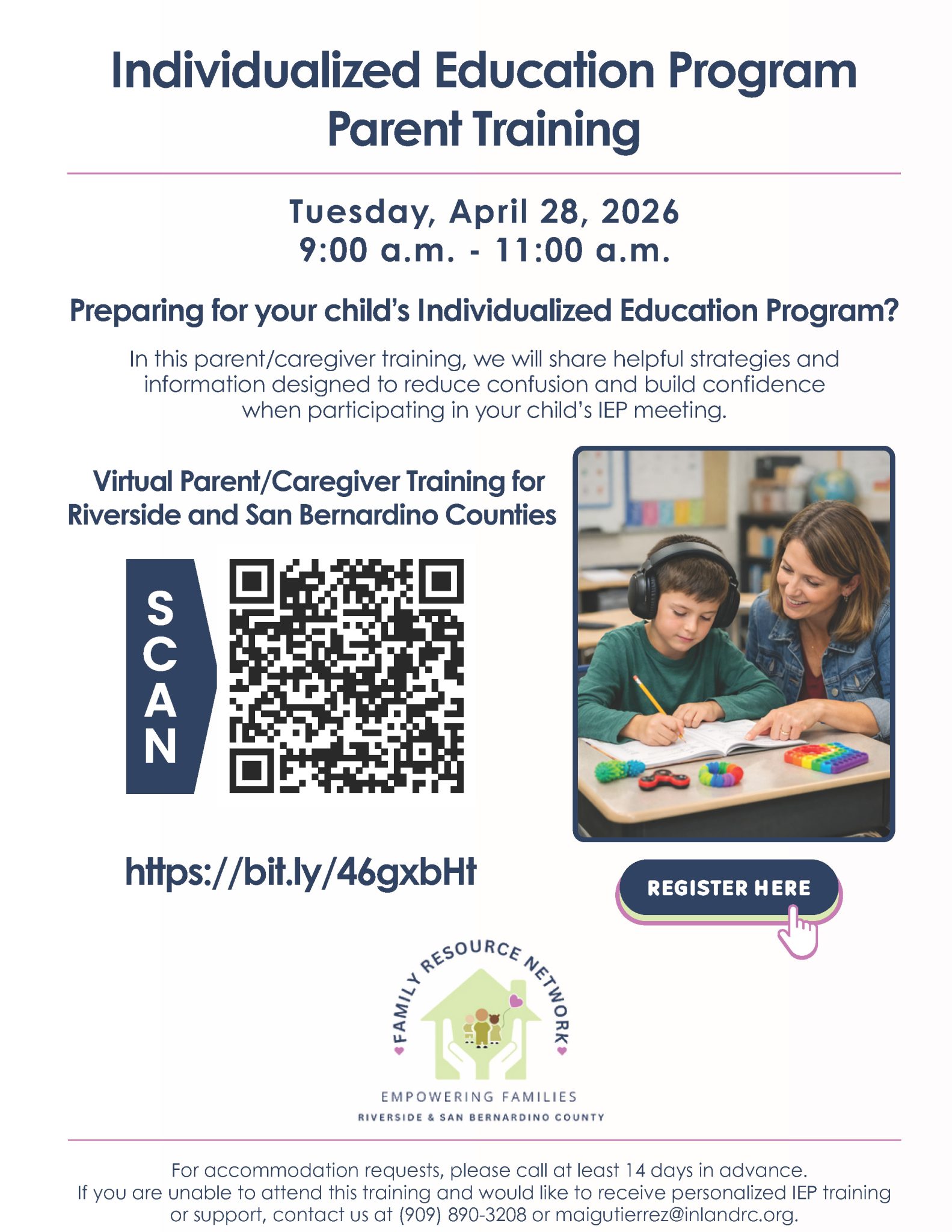IEP Parent Training – April 2026 | Inland Regional Center